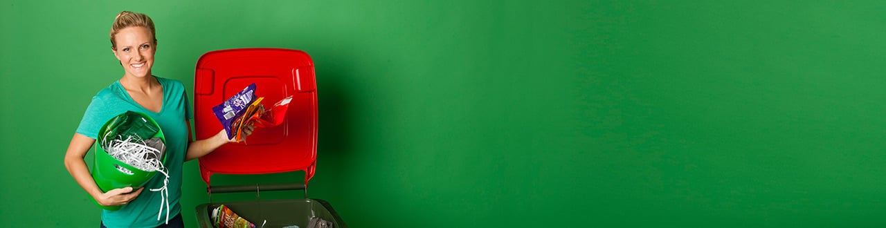 Red Lid General Waste Bin - Central Coast Council